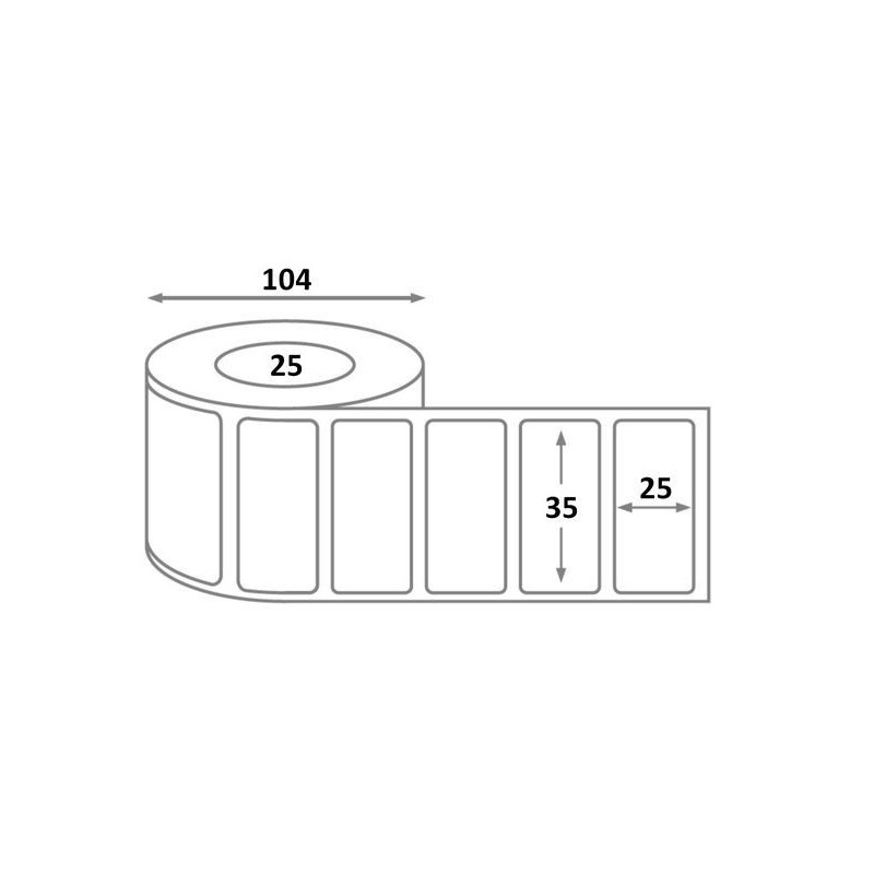 Rouleau d'étiquettes adhésive autocollantes - étiquette en rouleau vierge